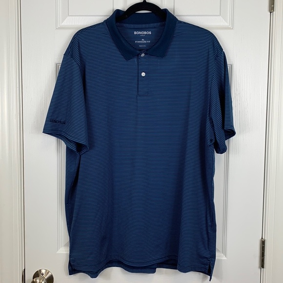 Bonobos | Shirts | Bonobos Navy Blue Striped Golf Polo Shirt Sz Xl ...